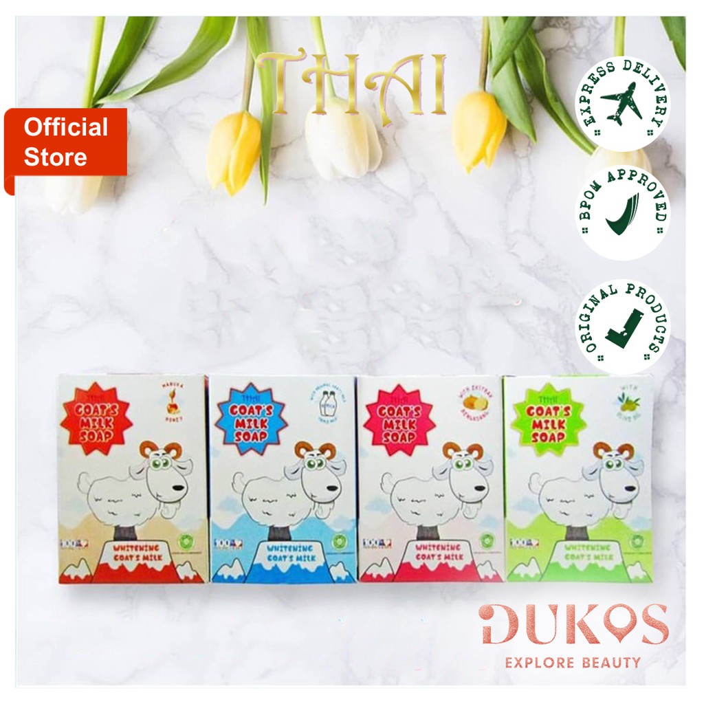 Jual Thai Goats Milk Whitening Soap / Sabun Pemutih Wajah dan Badan ...