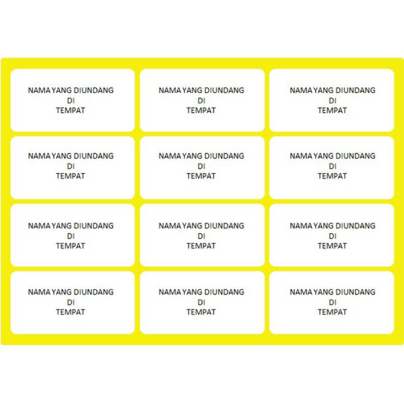 Jual Cetak label undangan custom label 103 | Shopee Indonesia