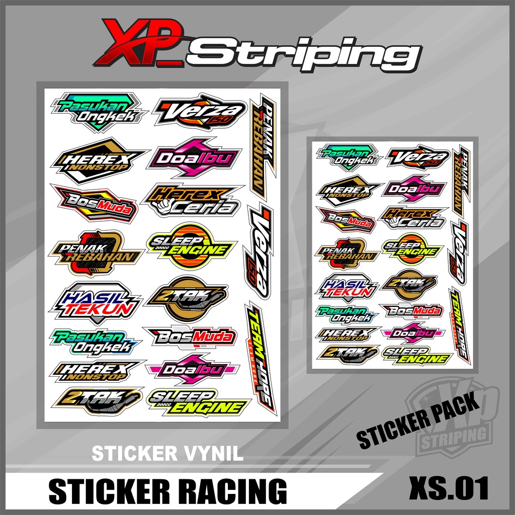 Jual Sticker Racing Sticker Herex Bahan Vynil - Sticker Racing Sticker ...