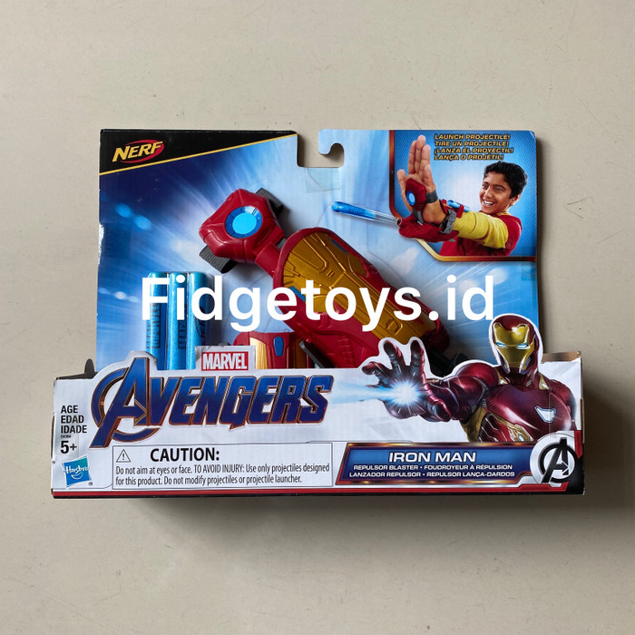 Jual Marvel Avengers Iron Man Blast Repulsor Gauntlet with Nerf Darts ...