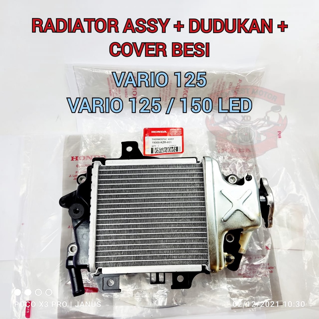 Jual RADIATOR ASSY VARIO 125 TECHNO RADIATOR HONDA KZR RADIATOT VARIO ...