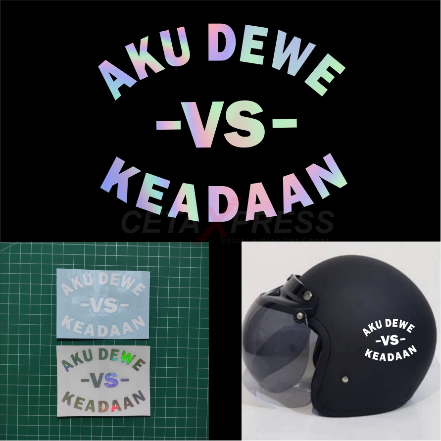 Jual STICKER AKU DEWE VS KEADAAN I STICKER VIRAL I STICKER HARTA TAHTA ...