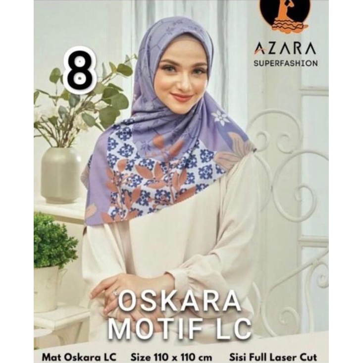 Jual Jilbab Azara Ori motif Oscara Laser Cut - 8 / Hijab Murah / Hijab ...