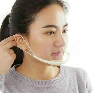 Jual Masker Mulut Plastik Bening Mika Transparan, Koki Chef, Barista ...
