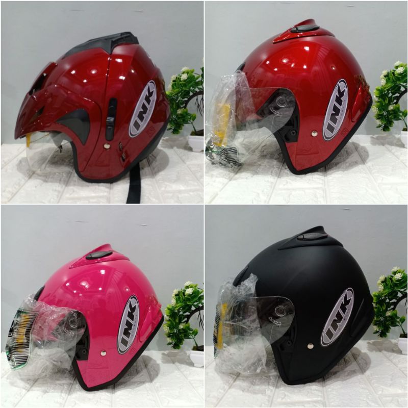 Jual Helm Centro dan Double Visor Kaca Hitam Busa Tebal | Shopee Indonesia