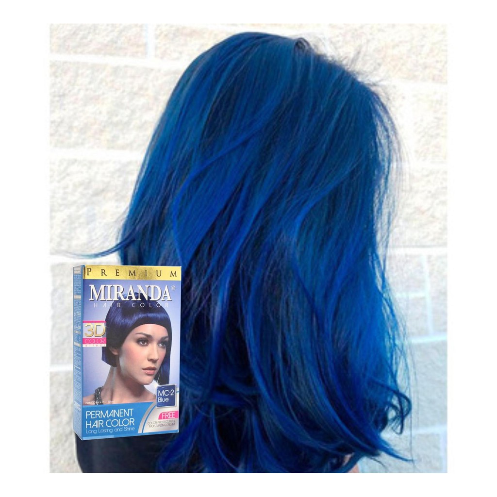 Jual MIRANDA HAIR COLOR MC2 BLUE 30ML | Shopee Indonesia