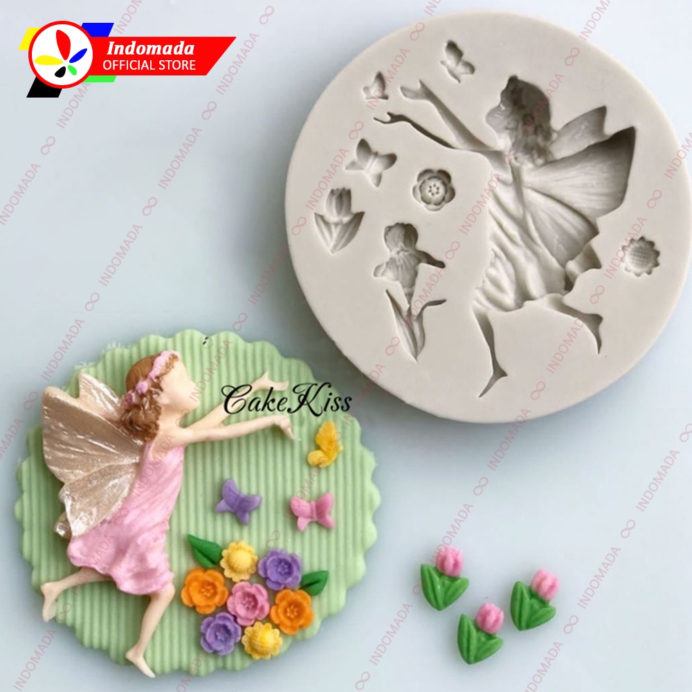 Jual Indomada Cetakan Silikon Fondant Peri dongeng Fairy Tale Malaikat ...