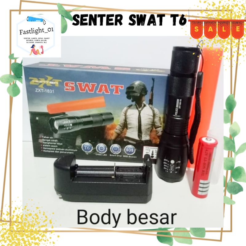 Jual Senter Swat ZXT 1831 (880.000W) | Shopee Indonesia