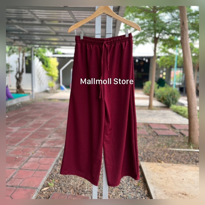 Jual Kulot KNIT Highwaist Celana Wanita Kulot KNIT Loose Pants Kulot ...