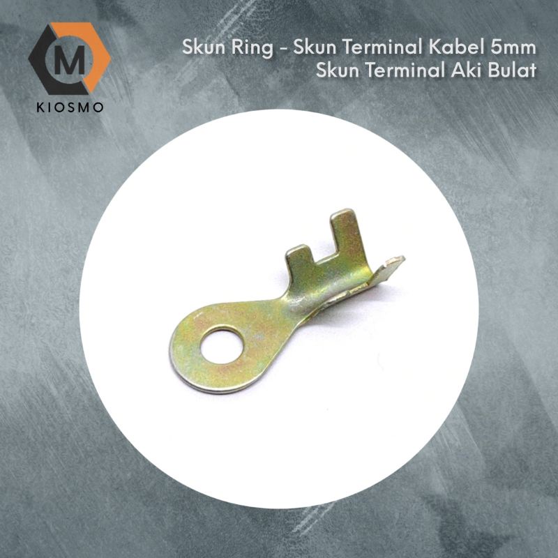 Jual 5pcs Skun Ring Terminal Kabel Kuningan - Skun Terminal Aki 5mm ...