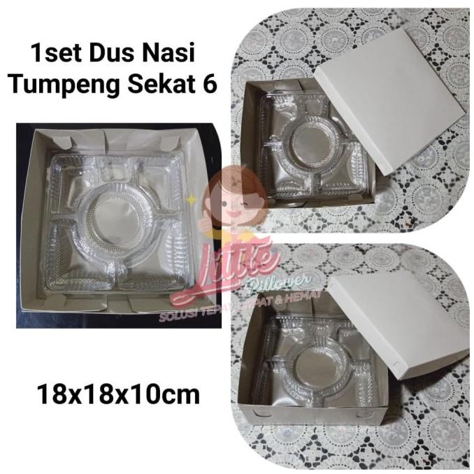 Jual 1set Box Nasi Tumpeng MiniBox Tumpeng/Tempat Nasi/Kotak Nasi Sekat ...