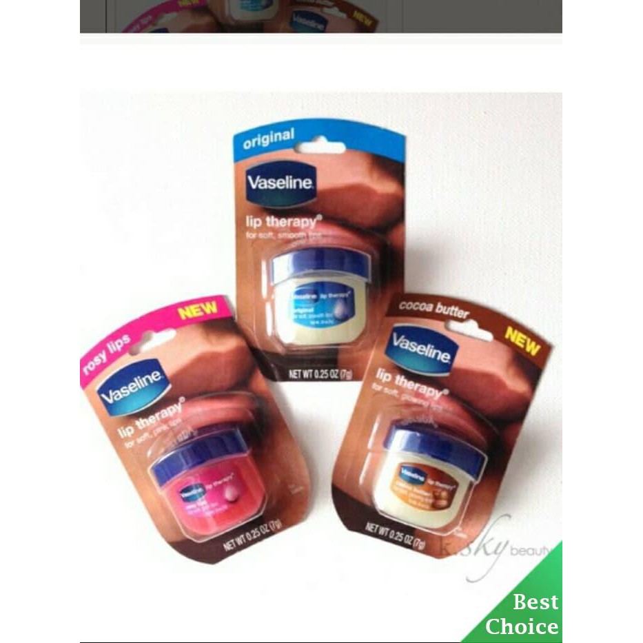 Jual Vaseline Lip Therapy Mini 7 grm | Shopee Indonesia