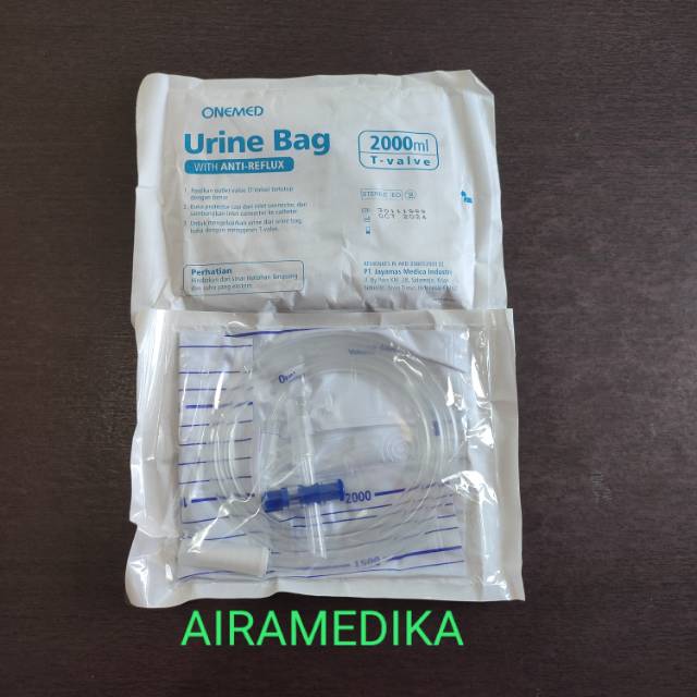 Jual Urine Bag 2 liter T - Valve Kantong Urin / UrinBag | Shopee Indonesia