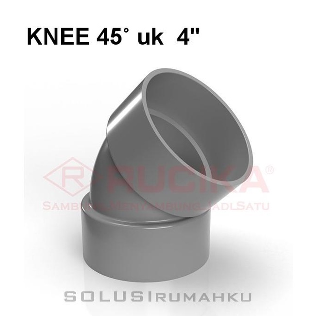 Jual RUCIKA KNEE 45 derajat D 4" / Elbow 45' 4 inch Elboh Knie Keni Belokan L Siku Kendi ...