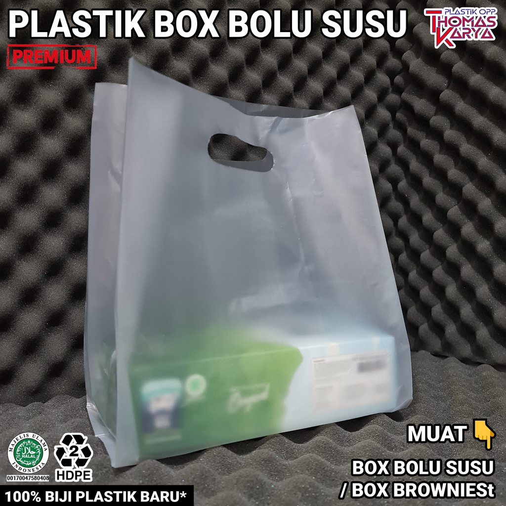 Jual Plastik Bolu Susu Motif THANK YOU isi 50 Paper Bag Box Brownies ...