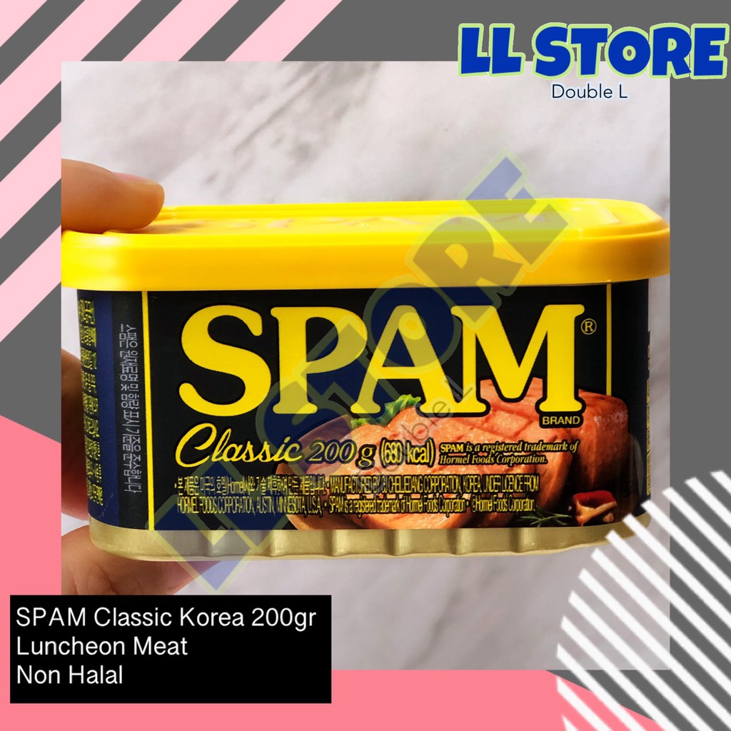 Jual SPAM Classic Korea 200 gr | Luncheon Maling Korea Daging Babi ...