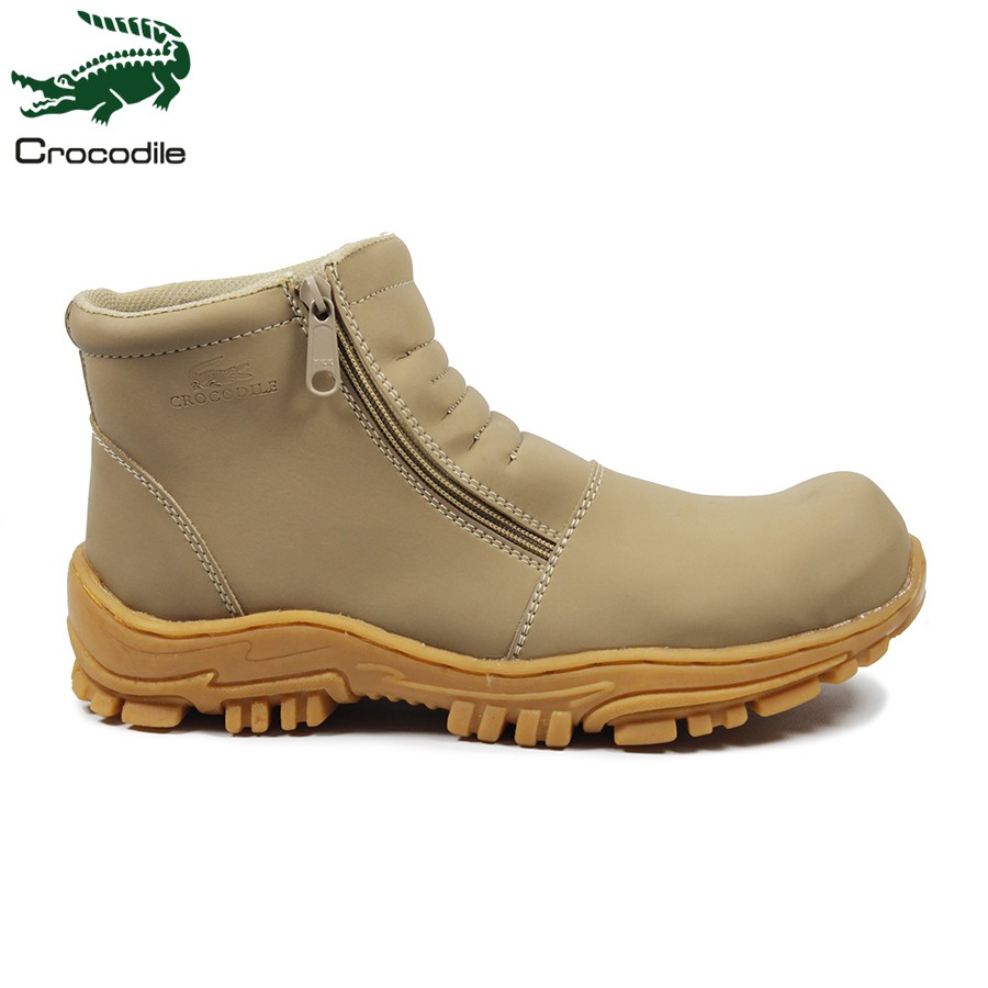 Jual sepatu boots pria crocodile struts sleting geblus wringkle safety ...