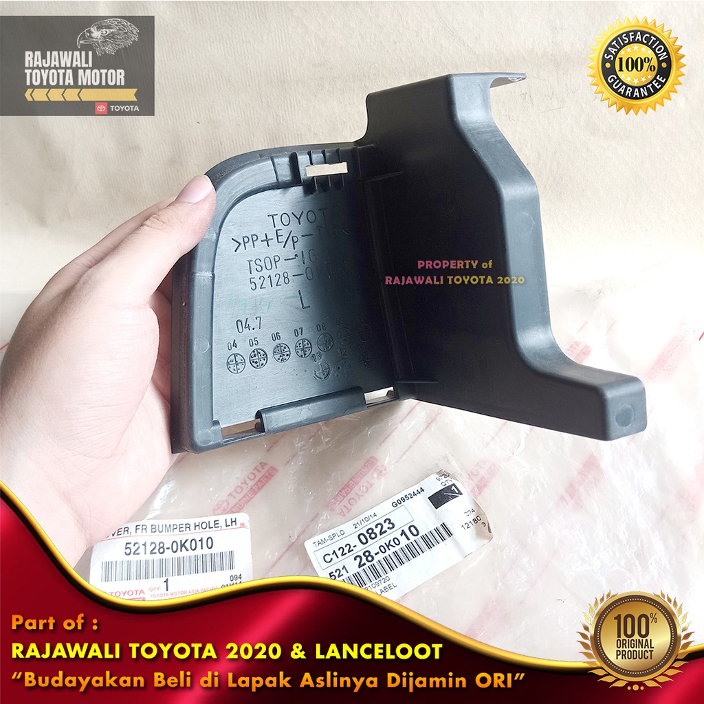 Jual Cover Bumper Depan Kiri Hilux Front Bemper Hole Original Genuine ...