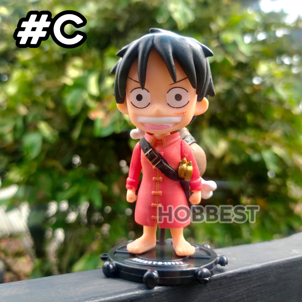Jual ONE PIECE Monkey D. Luffy 10cm - Action Figure Set Miniatur ...