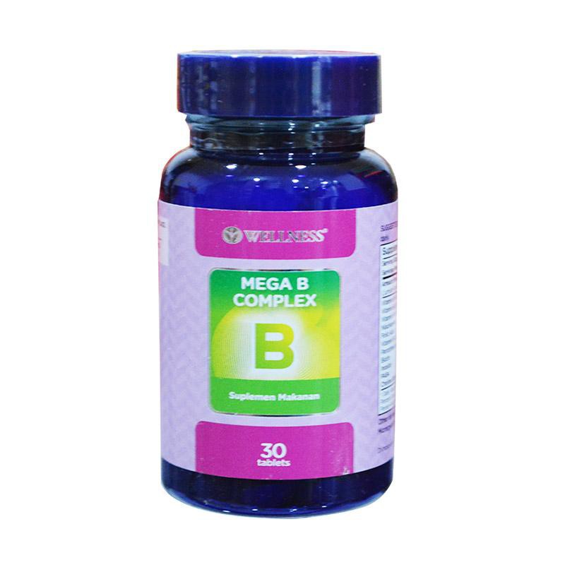 Jual Wellness Mega B Complex Vitamin Anti Stress dan Saraf Suplemen ...