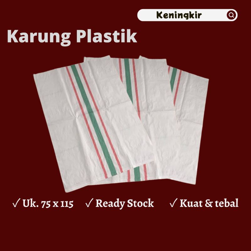 Jual Karung Plastik 75x115 DOP - Bagor - Karung Paket - Karung Jumbo ...