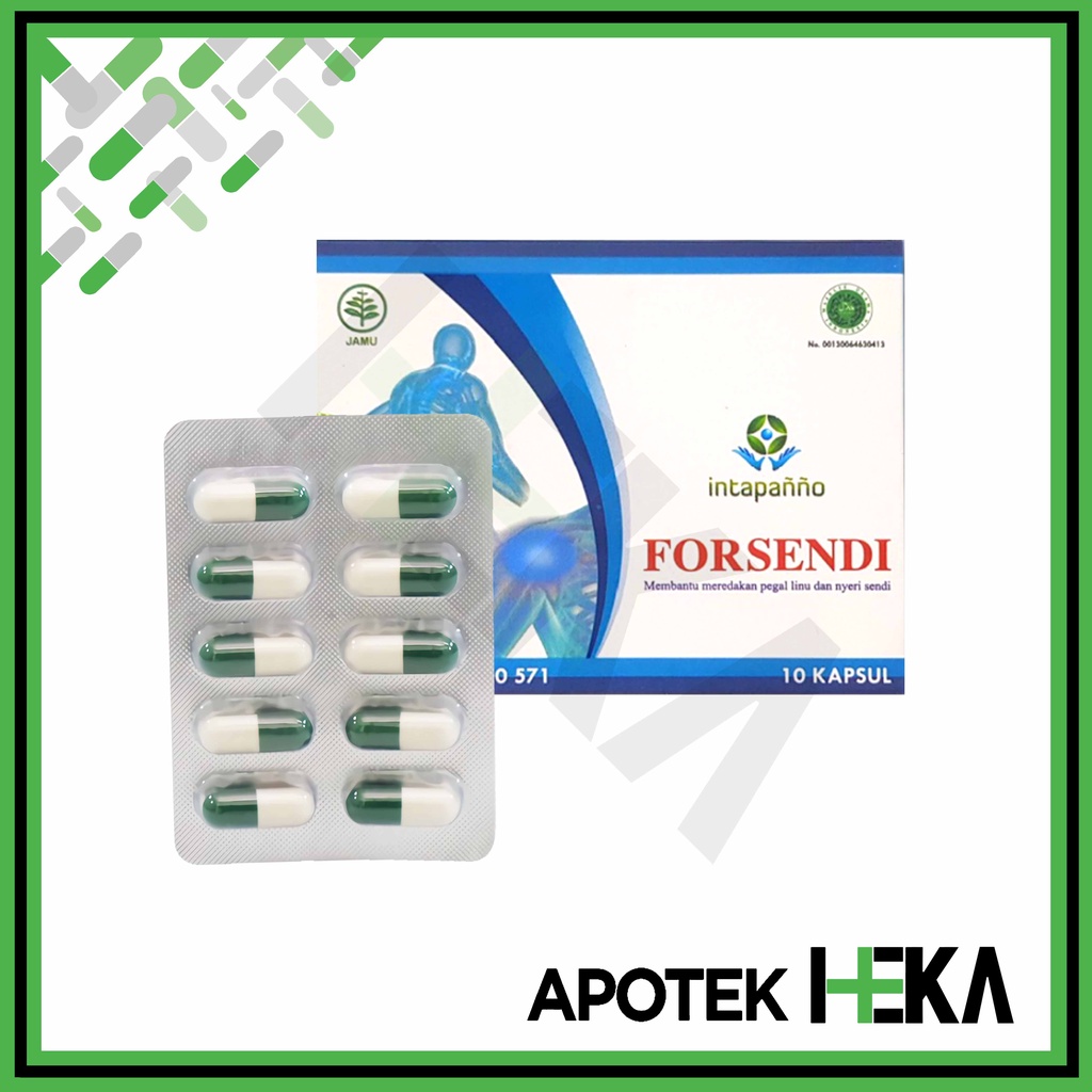 Jual Forsendi isi 10 Kapsul - Obat Herbal Nyeri Sendi dan Pegal Linu ...