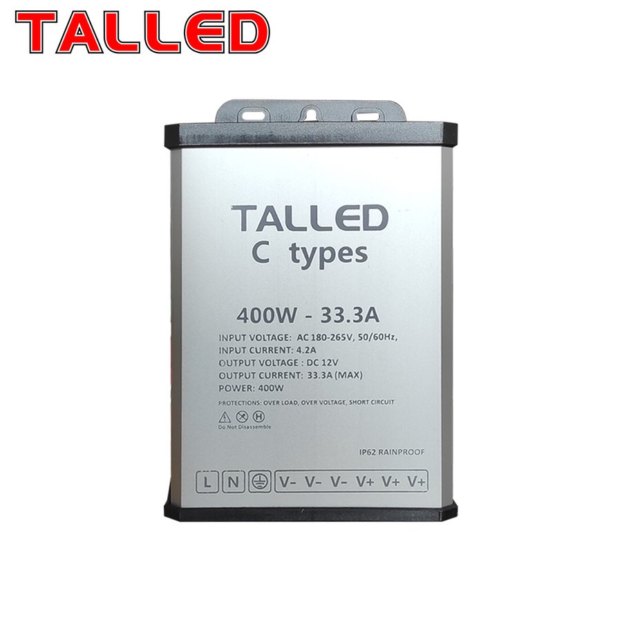 Jual POWER SUPPLY OUTDOOR 12V 33.3A 400W RAINPROOF CCTV C TYPES TALLED ...