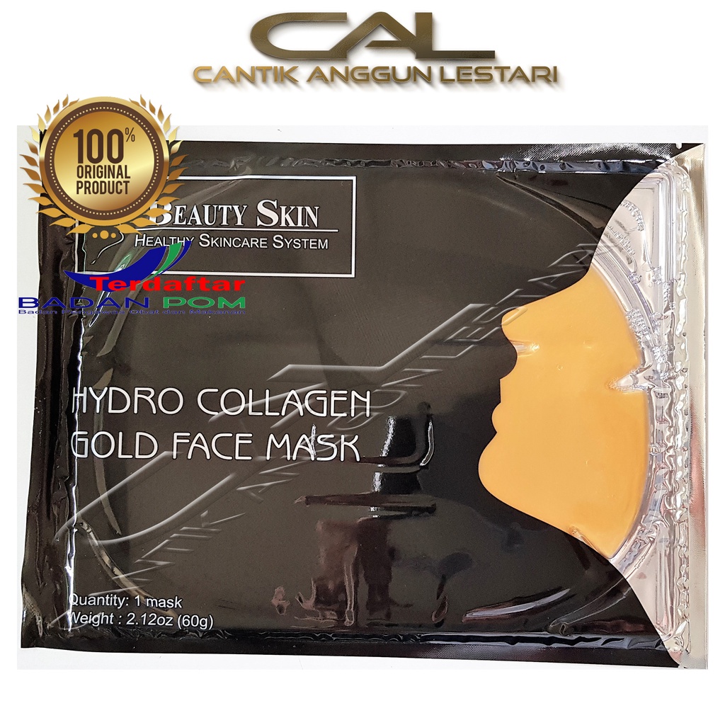 Jual Masker Wajah GOLD - BEAUTY SKIN COLLAGEN FACIAL MASK GOLD ( EMAS ...
