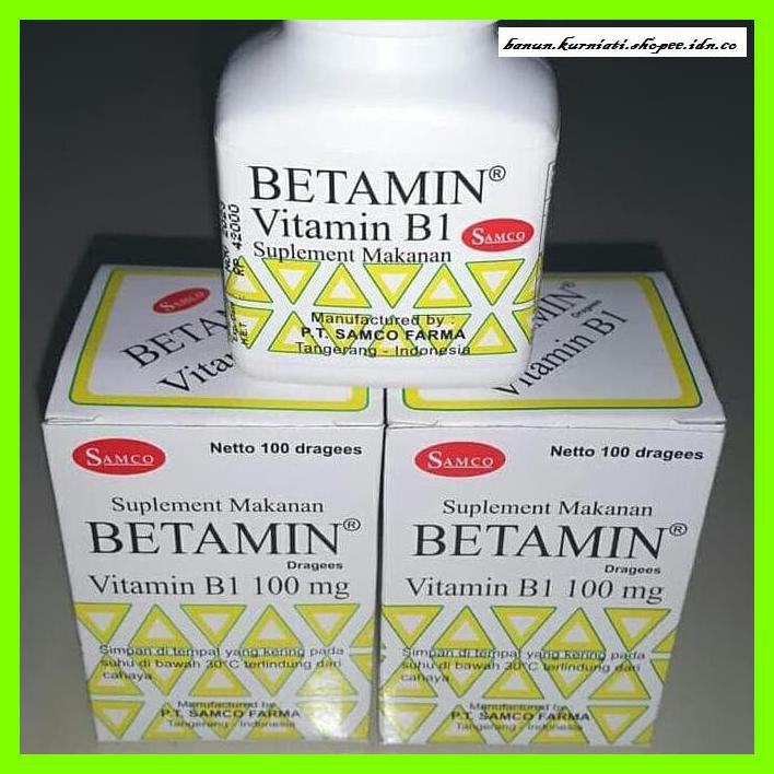 Jual VITAMIN-B- BETAMIN B1 100MG -TUBUH-SEHAT. | Shopee Indonesia