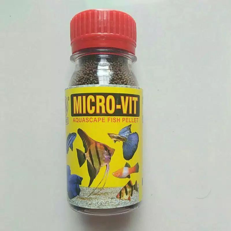 Jual Micro-vit Microvit pakan makanan pelet pellet ikan cupang hias ...
