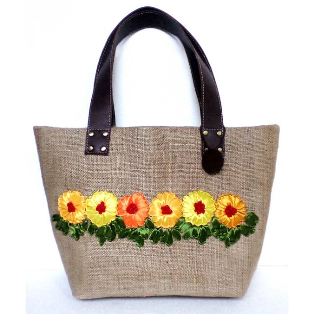Jual Tas Goni Sulam Pita Bunga Matahari (45x12x30 cm) | Shopee Indonesia