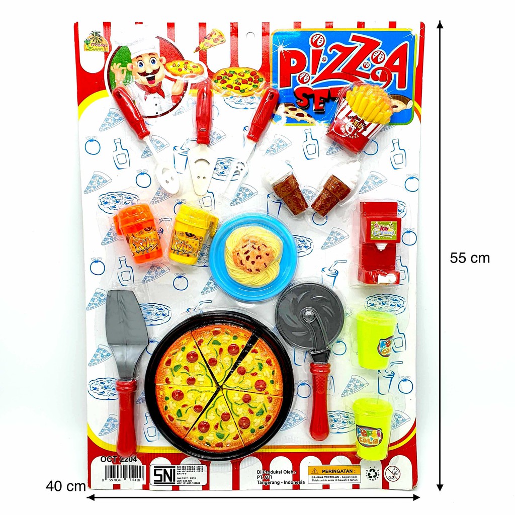 Jual Toko Mainan ALFA Masakan Pizza Set OCT-2204 | Shopee Indonesia
