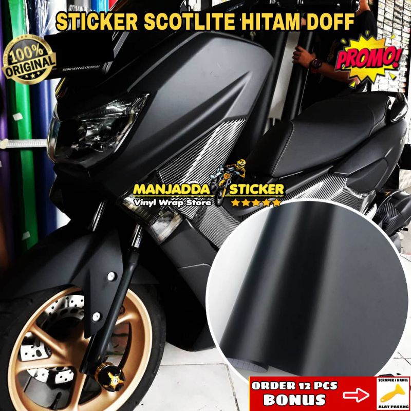 Jual Stiker Skotlet Motor Hitam Doff / Stiker Motor Hitam Doff Untuk ...