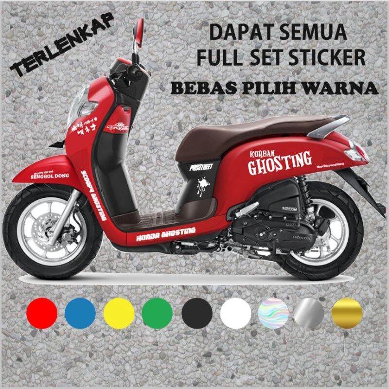 Jual STRIPING STICKER CUTTING GHOSTING VIRAL COCOK DI SEMUA MOTOR MATIC ...