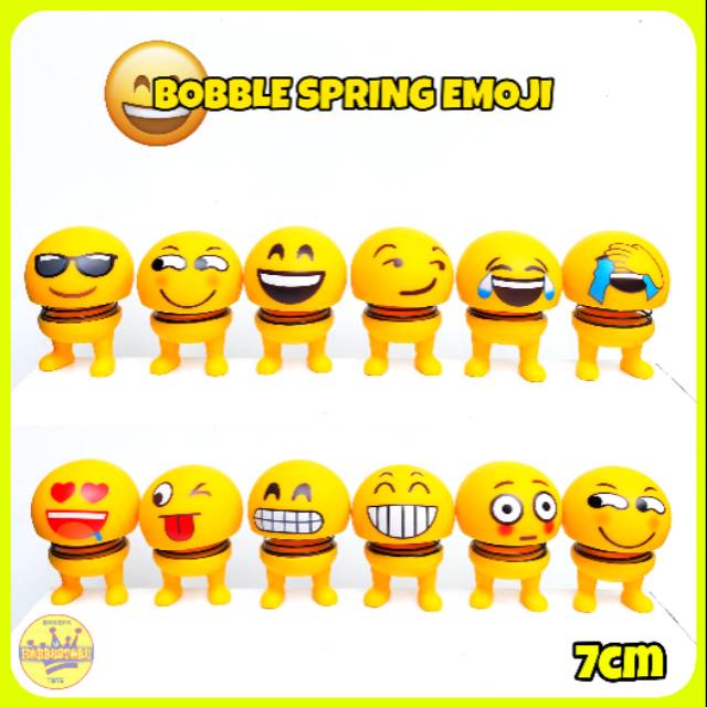 Jual Bobble Head EMOJI SPRING - Action Figure Miniatur Topper Pajangan ...