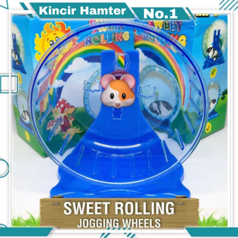 Jual Mainan hamster kincir jogging ball rolling bola roda putar lari ...