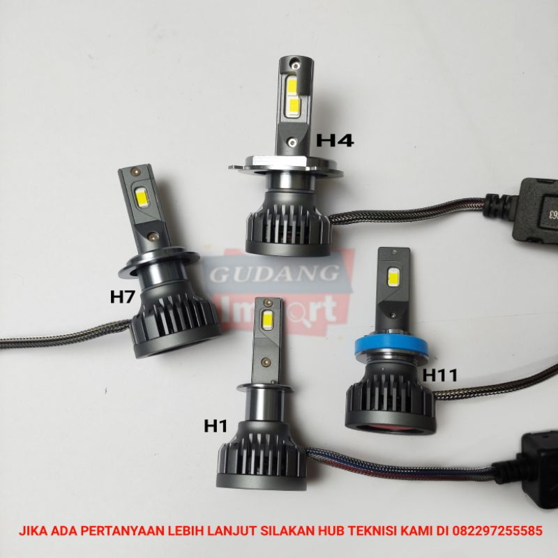 Jual LAMPU LED MOBIL X16 SUPER TERANG H4 H11 H16 H1 H7 H8 H9 65 WATT ...