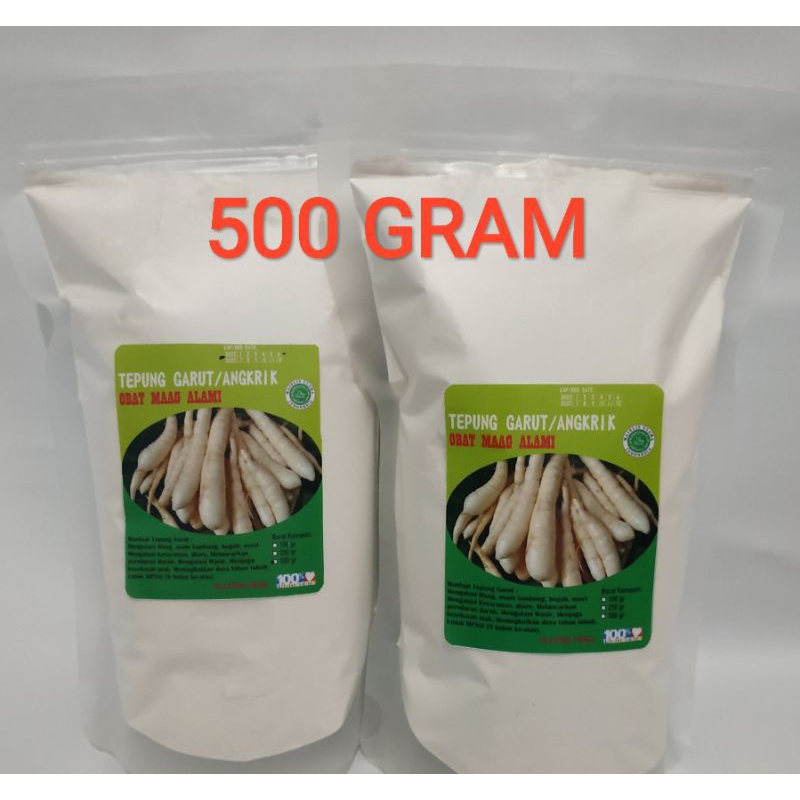 Jual TEPUNG GARUT/PATI ASAM LAMBUNG/ANGKRIK /ARROWROOT 500 GRAM ...