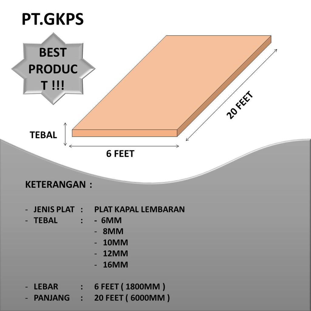 Jual Plat Lembaran Kapal T.12mm x 6' x 20' | Shopee Indonesia