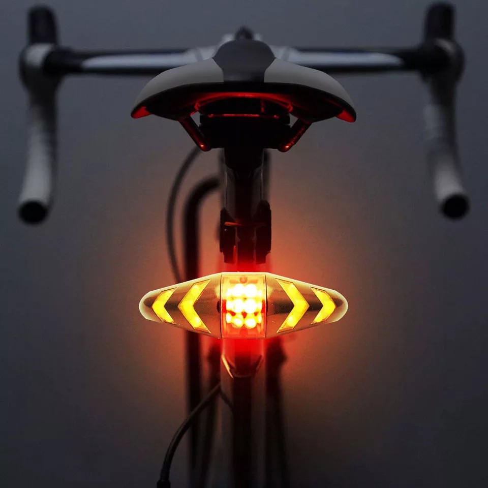 Jual Lampu Sen Belakang Sepeda + Remote Bike Tail Waning Light Turn ...