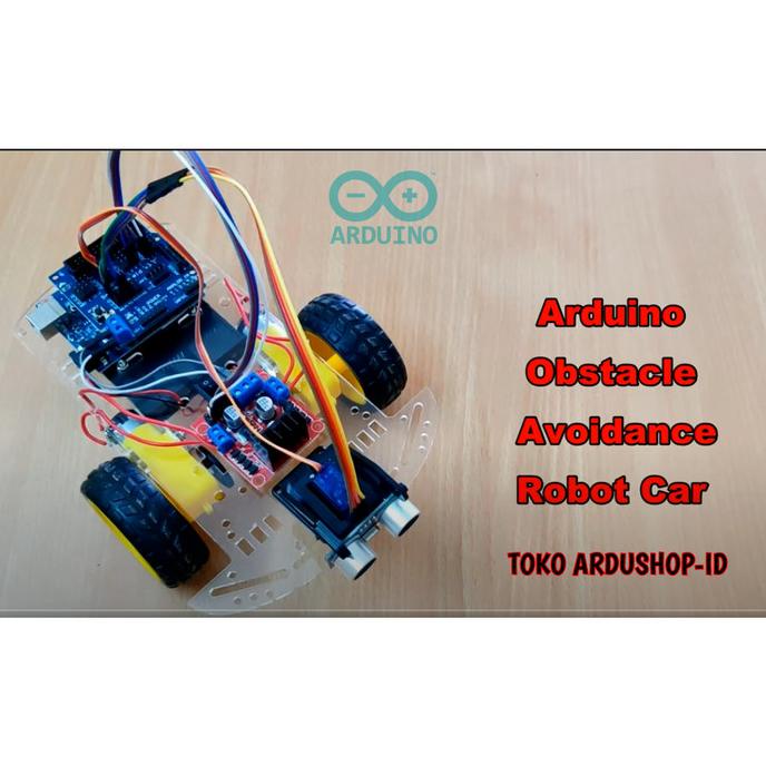 Jual Diy Robot Halang Rintang Arduino Obstacle Avoidance Smart Car 2wd