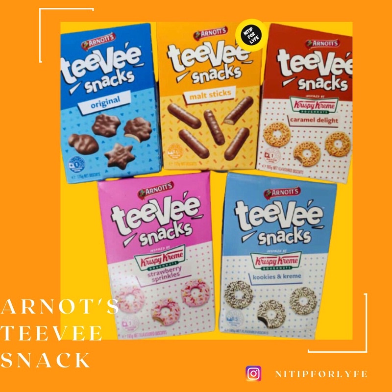 Jual TeeVee Snack ARNOTT'S Krispy Kreme 165gr | Shopee Indonesia