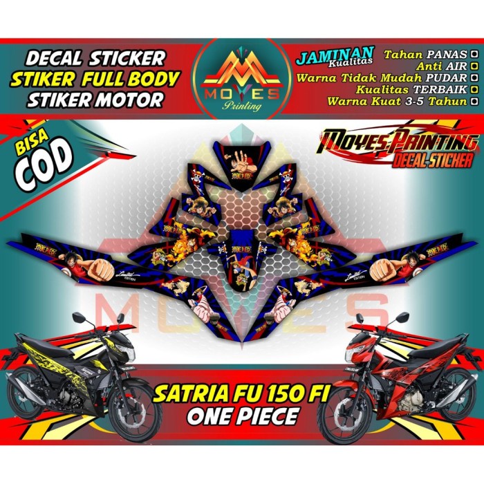 Jual stiker satra fu-decal stiker satria fu-stiker motor satria fu ...