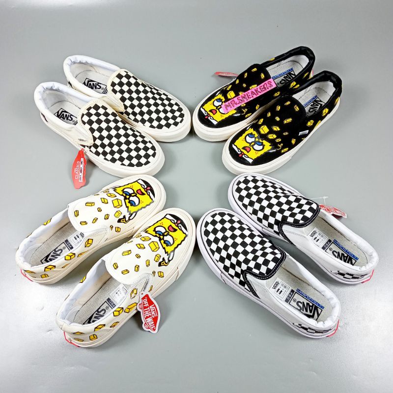 Jual Vans Slip On OG Vault Black White Checkerboard Catur Unisex Women ...