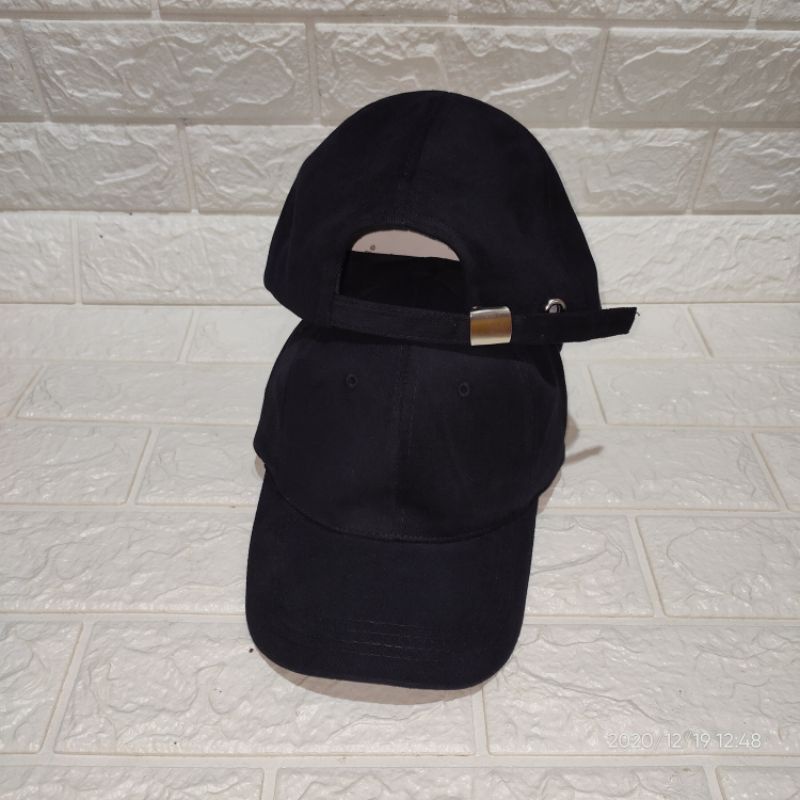 Jual topi polos bahan Rafael denim pengatur ukuran cakop jepit | Shopee ...