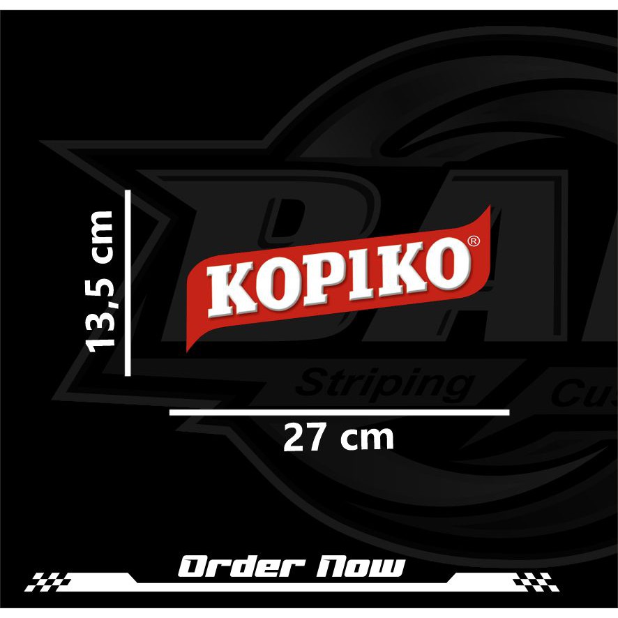 Jual STRIPING STICKER SCOOPY LOGO KOPIKO/STICKER LOGO KOPIKO | Shopee ...