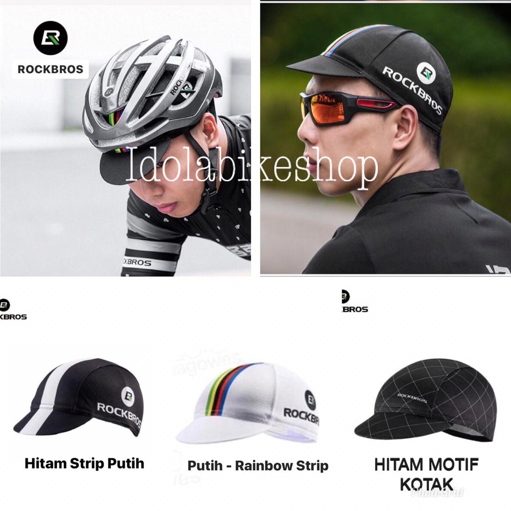 Jual Topi Sepeda Cycling Cap Rockbros Topi Roadbike Cap MTB Cycling Hat ...