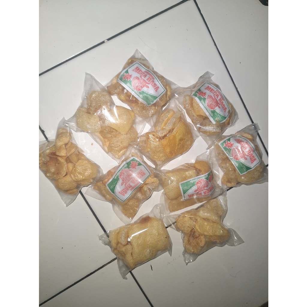 Jual Kerupuk Kulit Dorokdok Mega Rasa Krupuk Kulit Asli Sapi 10 Gram ...