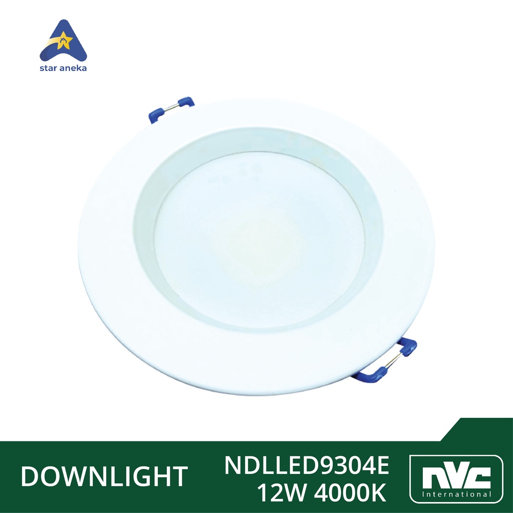 Jual Lampu NVC Downlight LED NDLLED9304E 12W 220-240V | Shopee Indonesia