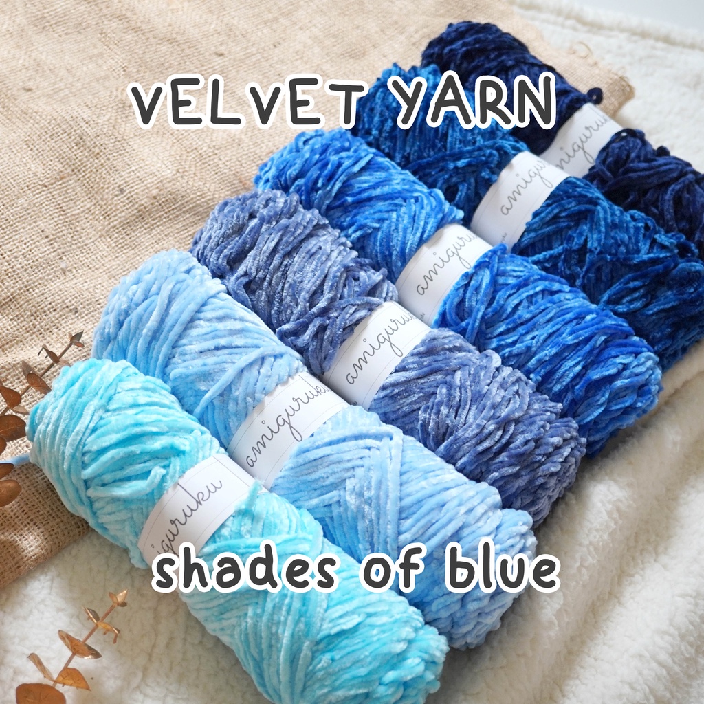 Jual Benang Rajut Beludru Import Halus/ Velvet Yarn Single Ply - SHADES ...